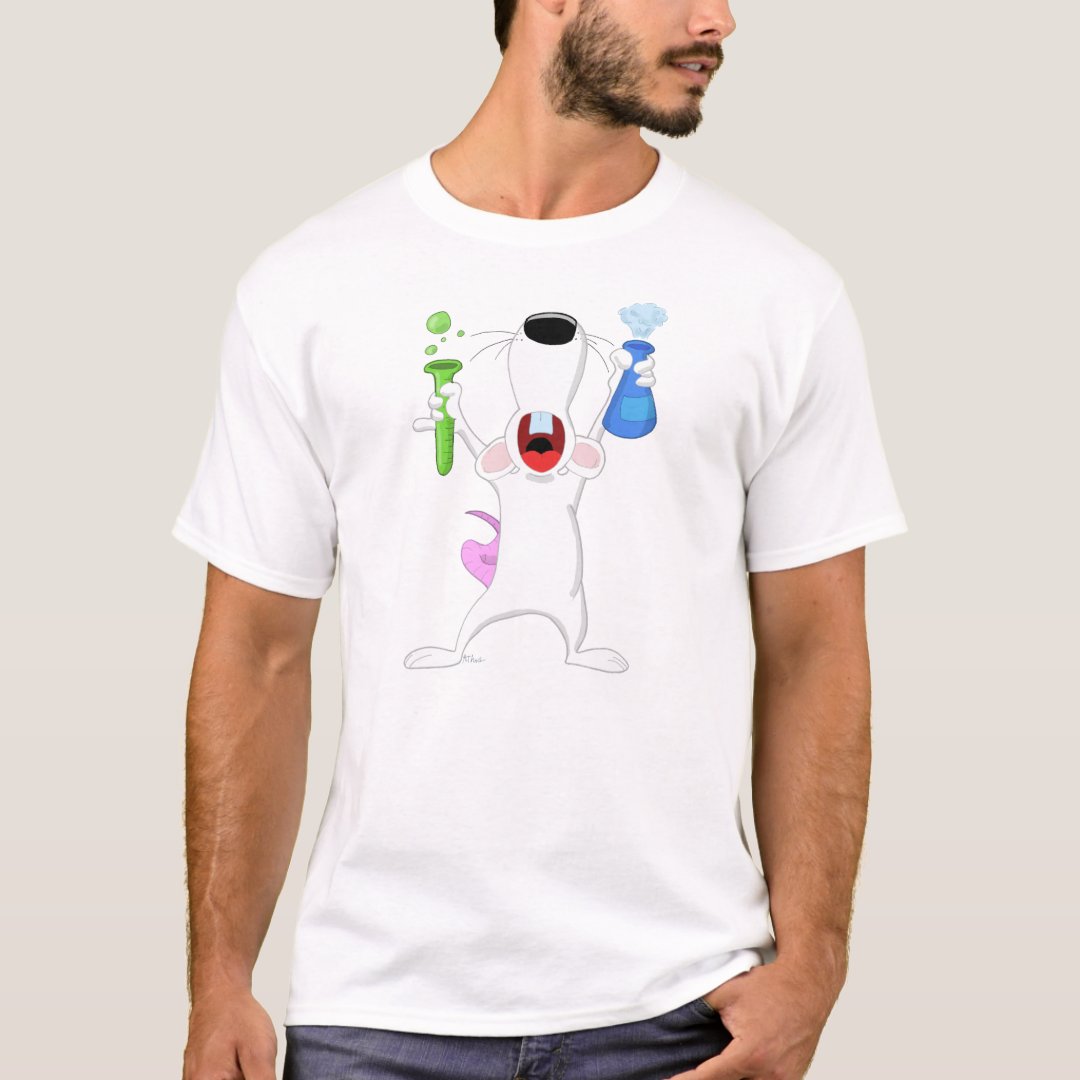 Test Tube Lab Rat T-Shirt | Zazzle