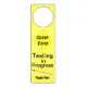 Testing in Progress Door Hanger | Zazzle