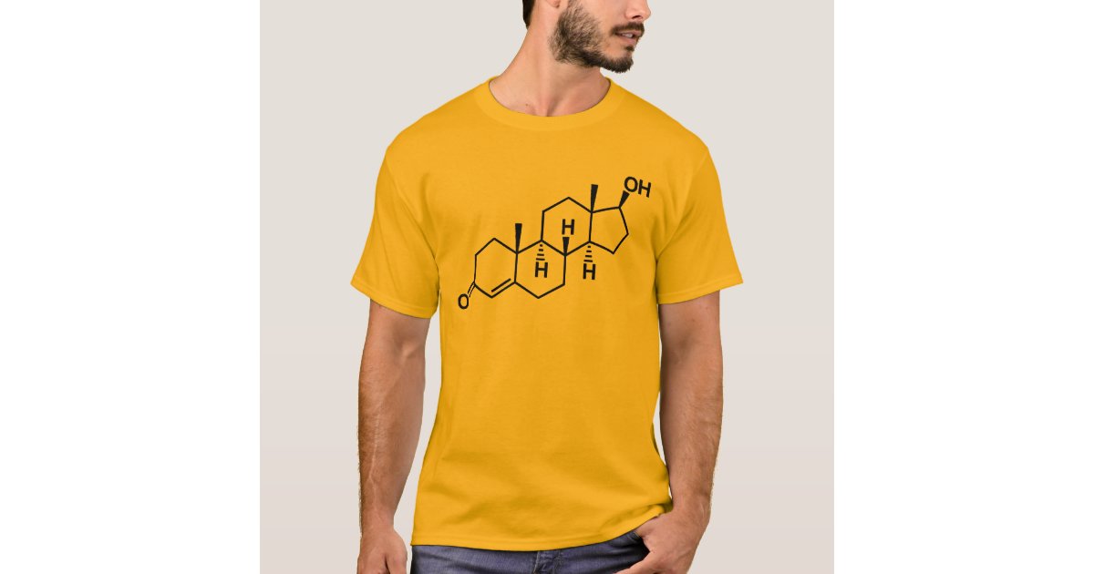 testosterone hormone molecule T-Shirt | Zazzle
