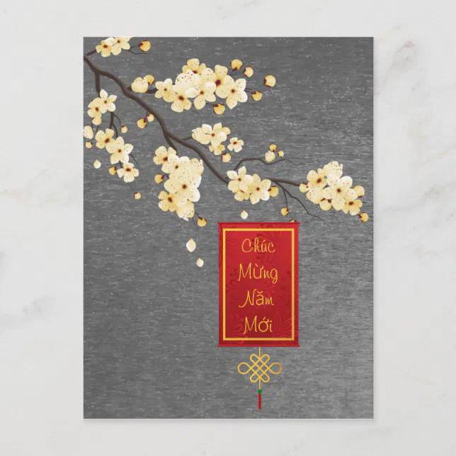 Tet New Year Yellow Hoa Mai Blossoms Postcard | Zazzle