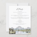 TETON NATIONAL PARK Mountain Wedding Details Card | Zazzle
