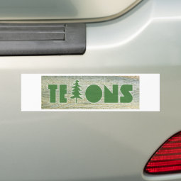 Tetons Bumper Sticker | Zazzle