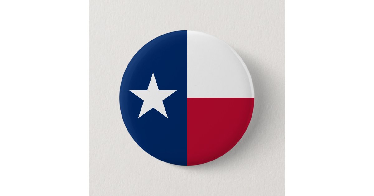Texan State Flag (Texas) Button | Zazzle