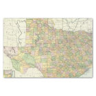 Map of Texas and Surrounding States Circa 1888 Tissue Paper | Zazzle.com