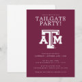 Texas A&M Tailgate Party Invitation | Zazzle