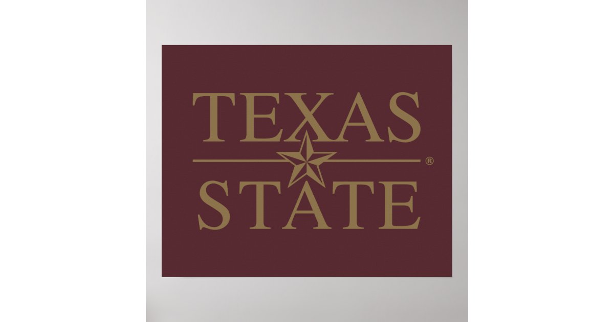 Texas Academic Mark Poster | Zazzle