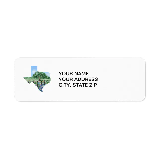 Texas Address Labels | Zazzle