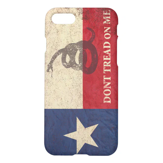 Texas and Gadsden Flag iPhone Case | Zazzle