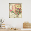 Texas and Indian TerritoryPanoramic Map Poster | Zazzle