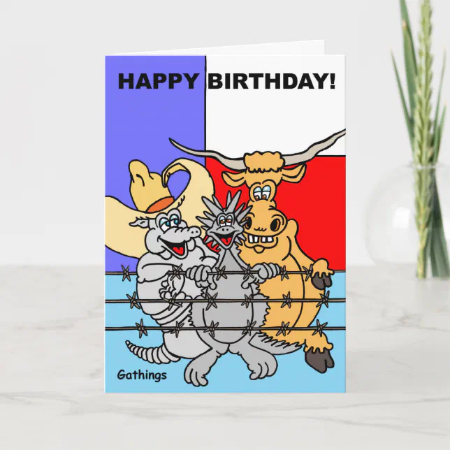 TEXAS BIRTHDAY CARD | Zazzle