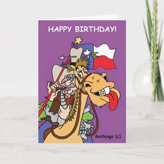 TEXAS BIRTHDAY CARD | Zazzle.com