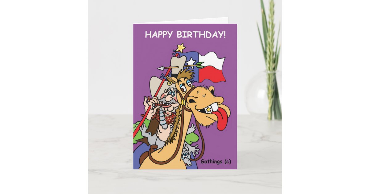 TEXAS BIRTHDAY CARD | Zazzle