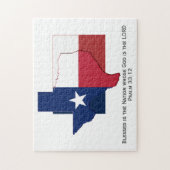 TEXAS | Blessed Nation | TEXAN FLAG Jigsaw Puzzle | Zazzle