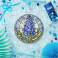 Texas Bluebonnet Stained Glass Paper Plates | Zazzle