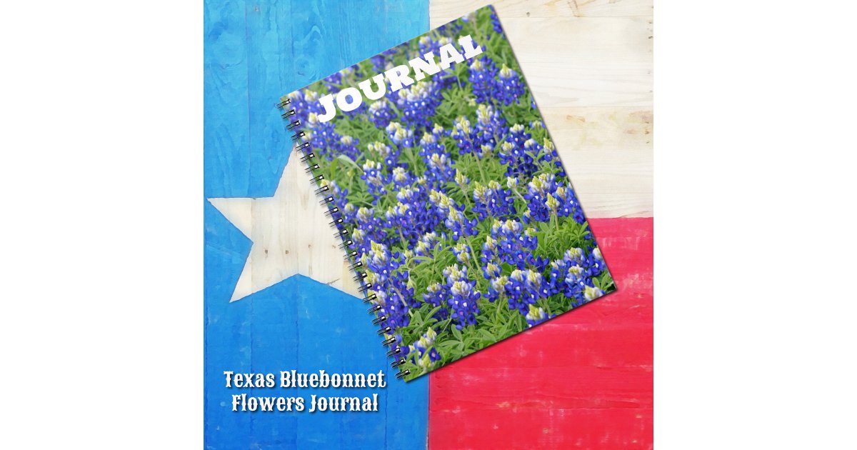 Texas Bluebonnets Flower Journal | Zazzle