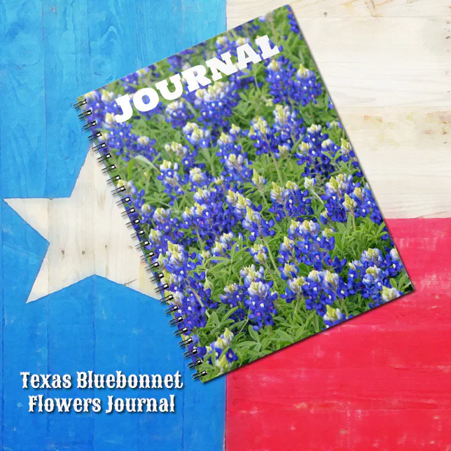Texas Bluebonnets Flower Journal | Zazzle