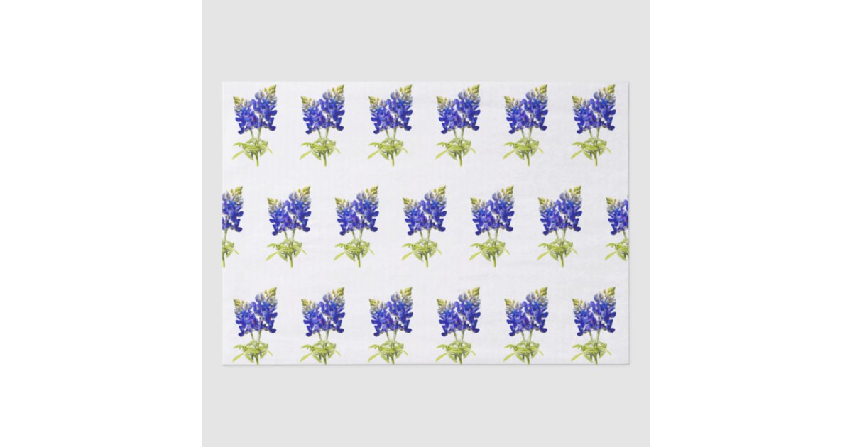Texas Bluebonnets, Tissue Paper | Zazzle