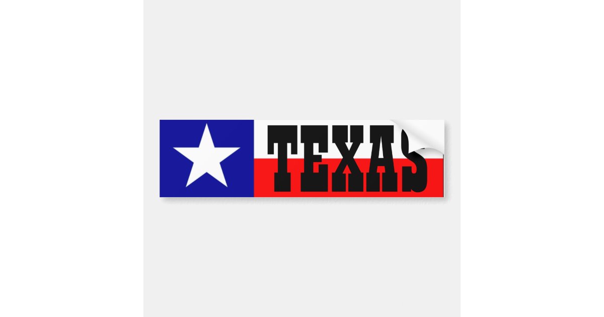Texas Bumper Sticker | Zazzle