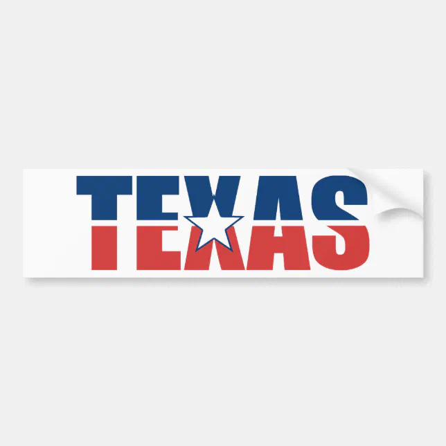 Texas Bumper Sticker | Zazzle