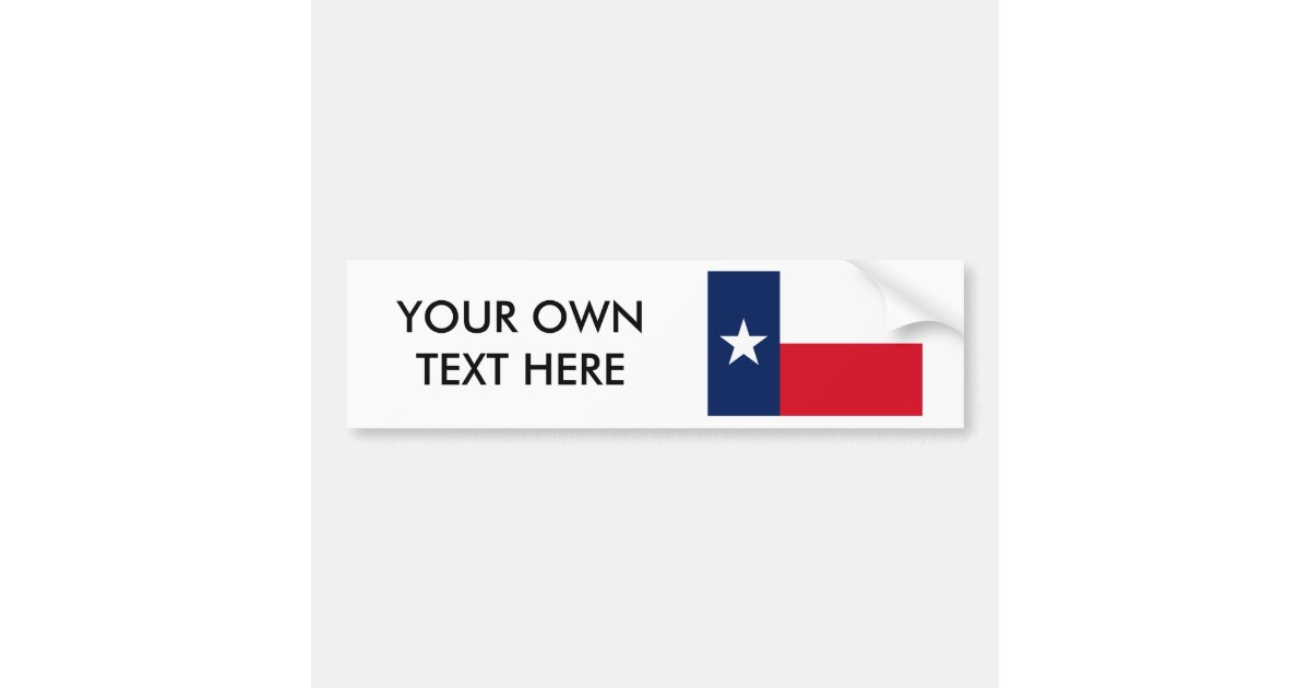 TEXAS BUMPER STICKER | Zazzle
