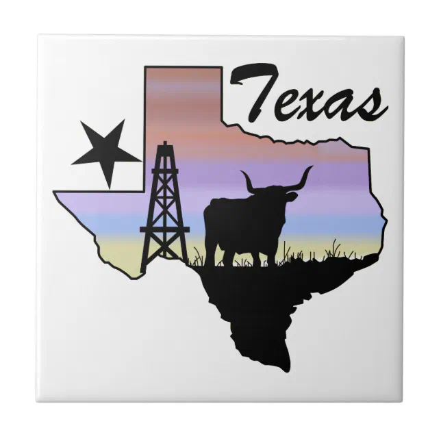 Texas Ceramic Tile | Zazzle