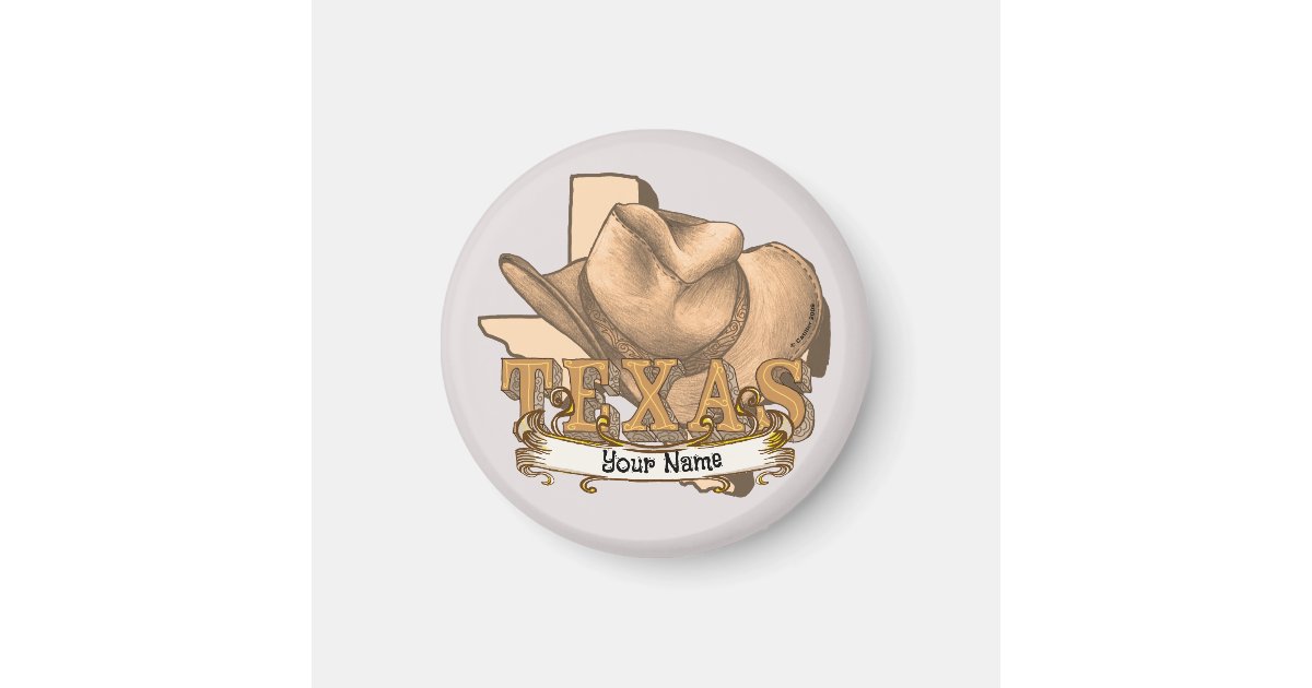 Texas Cowboy Magnet | Zazzle
