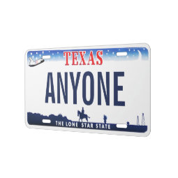 Texas Custom License Plate | Zazzle