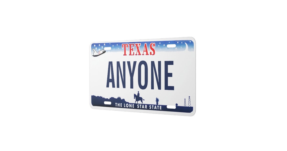 Texas Custom License Plate | Zazzle