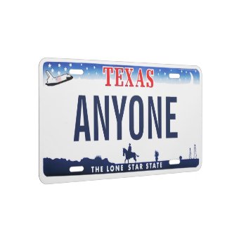 Texas Custom License Plate | Zazzle