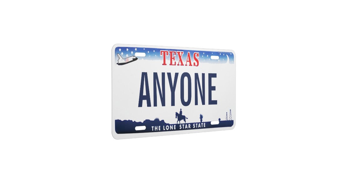 Texas Custom License Plate | Zazzle