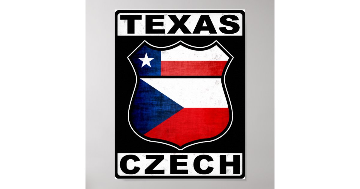 Texas Czech American Poster | Zazzle