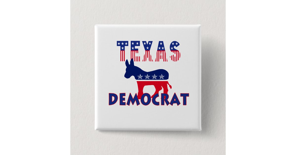 Texas Democrat Pinback Button | Zazzle
