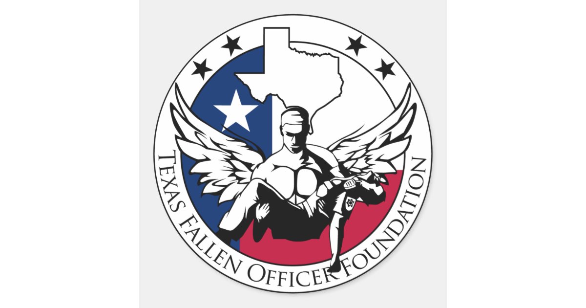 Texas Fallen Officer Foundation Classic Round Sticker | Zazzle