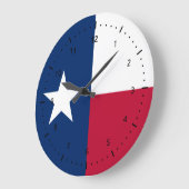 Texas flag, American state flag Large Clock | Zazzle