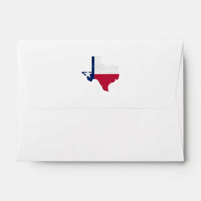 Texas flag and map envelope | Zazzle