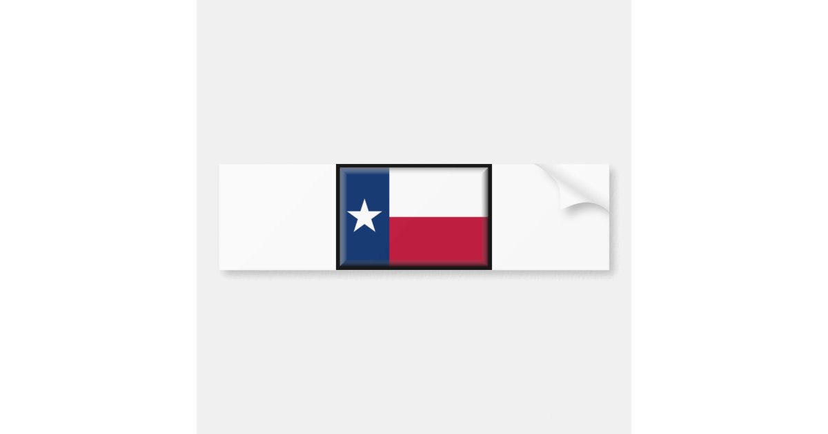 Texas Flag Bumper Sticker | Zazzle