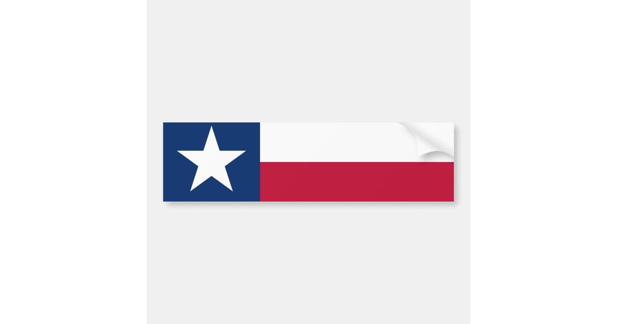 TEXAS flag Bumper Sticker | Zazzle