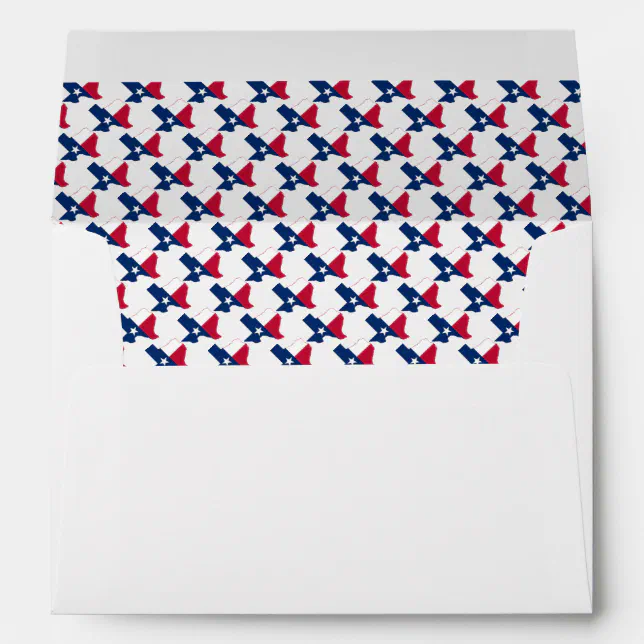TEXAS FLAG Elegant Patriotic WEDDING Christian Envelope | Zazzle