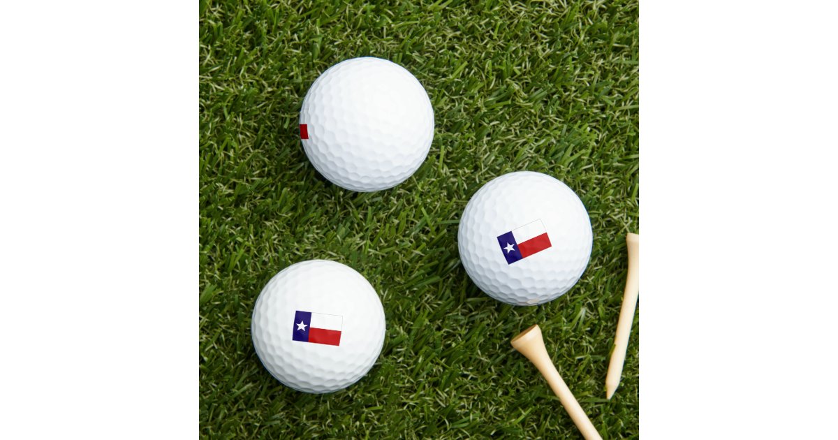 Texas Flag Golf Balls | Zazzle