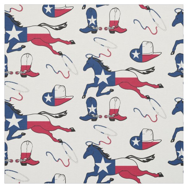 Texas Flag Fabric | Zazzle.com