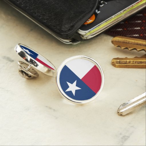 Texas flag lapel pin | Zazzle