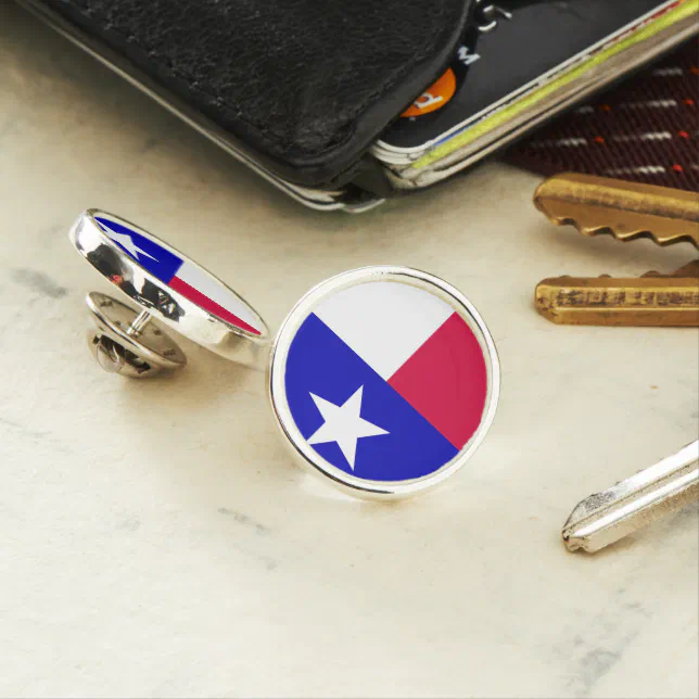 Texas flag lapel pin | Zazzle