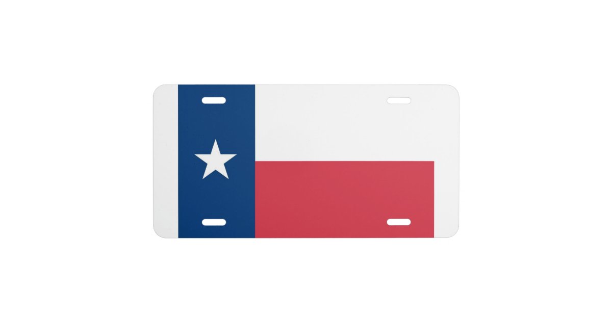 Texas Flag License Plate | Zazzle