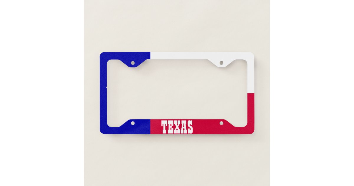 Texas Flag License Plate Frame | Zazzle