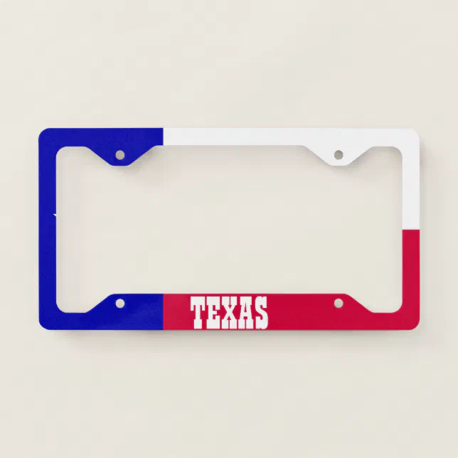 Texas Flag License Plate Frame | Zazzle