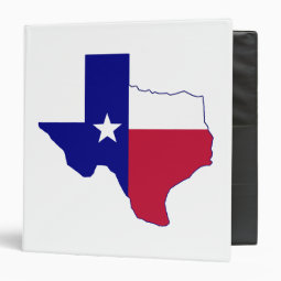 Texas Flag Map 3 Ring Binder | Zazzle