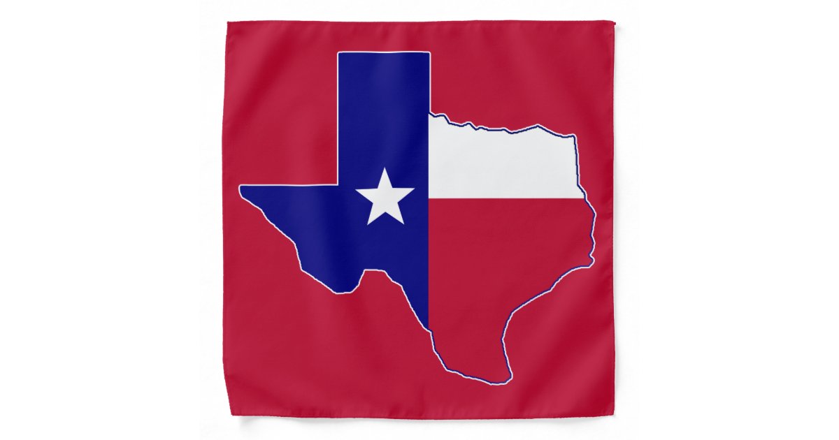 Texas Flag Map Bandana | Zazzle