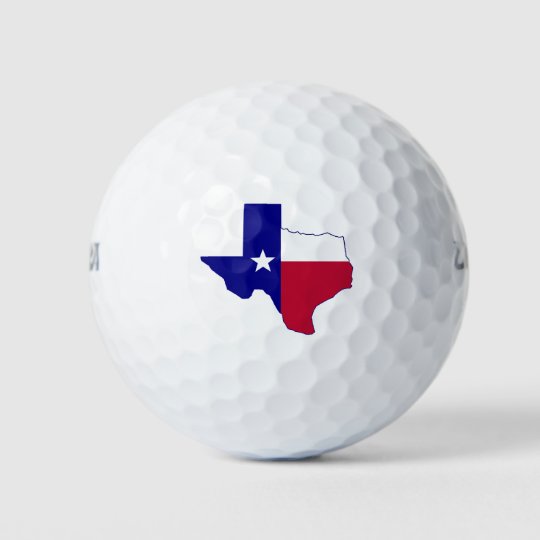 Texas Flag Map Golf Balls | Zazzle.com