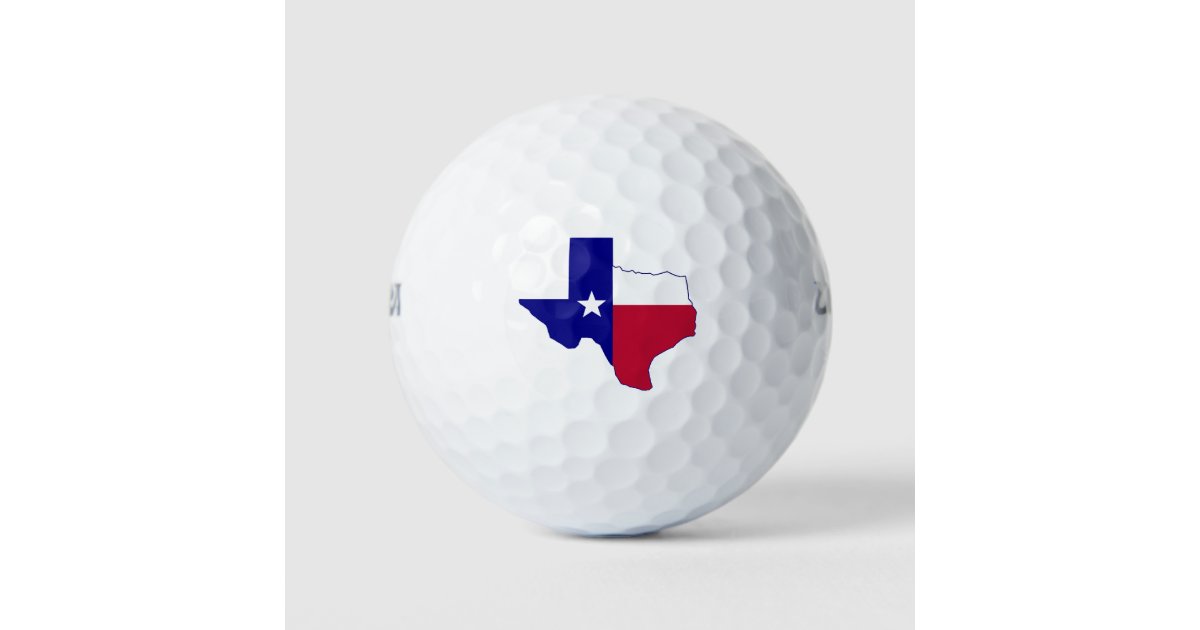 Texas Flag Map Golf Balls | Zazzle