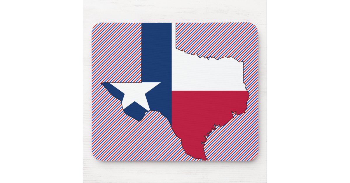 Texas Flag Map Mouse Pad | Zazzle